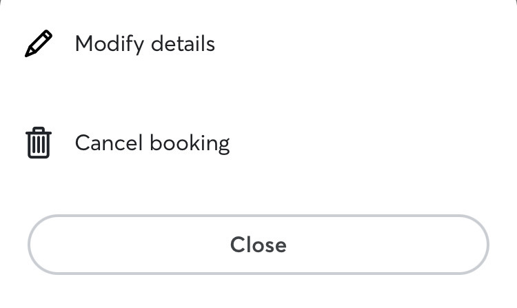 How do I modify a booking? – Help Centre